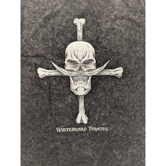 One Pieces | One Piece White Beard Pirates Mens Blk Denim Anime Cartoon ...